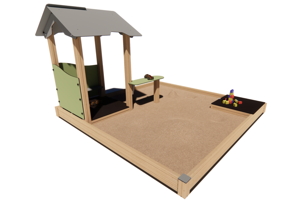 SK5-OW Sandbox with playhouse - JMP